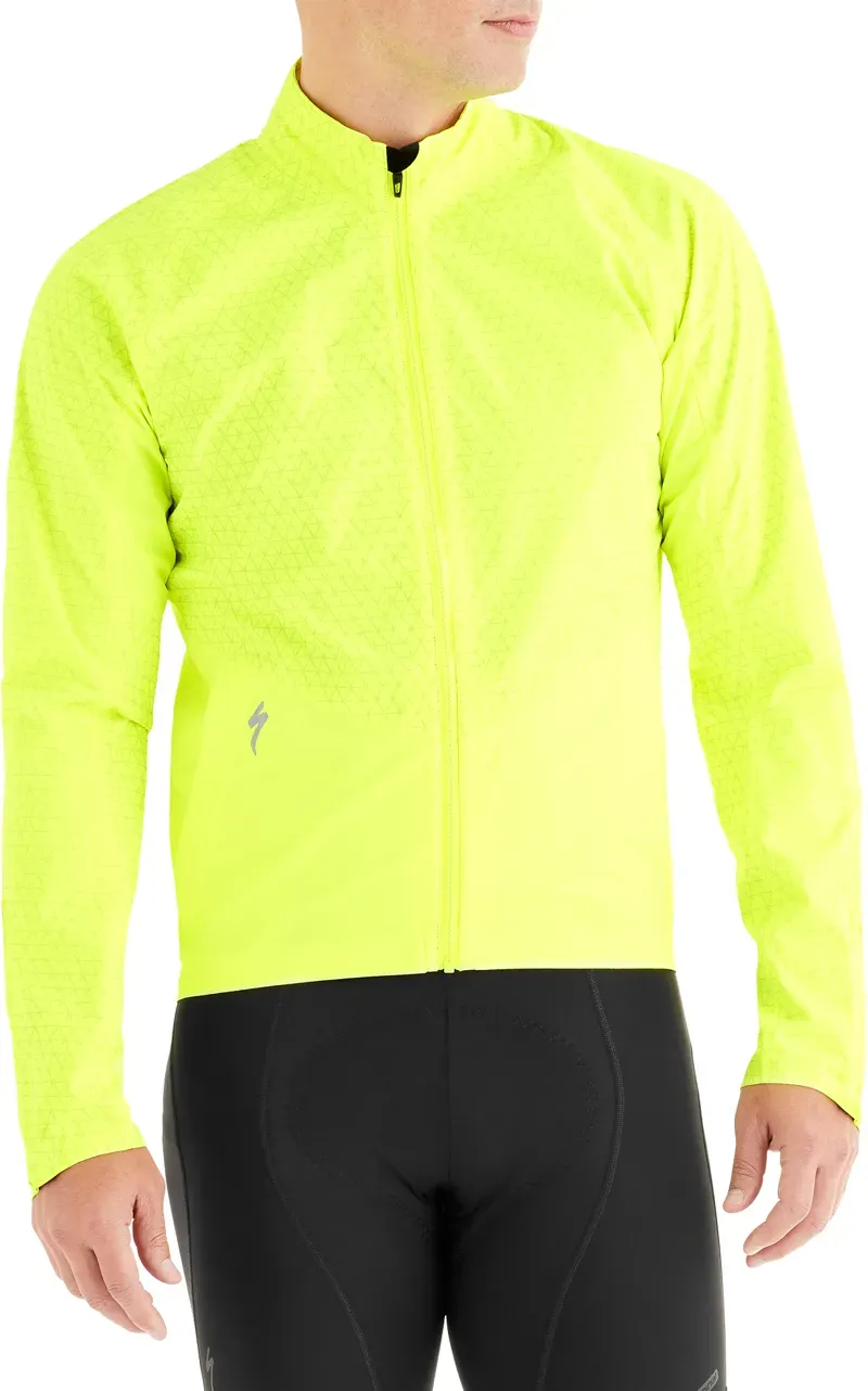 2019 Specialized Deflect Reflect H2O Mens Waterproof Jacket in Yellow